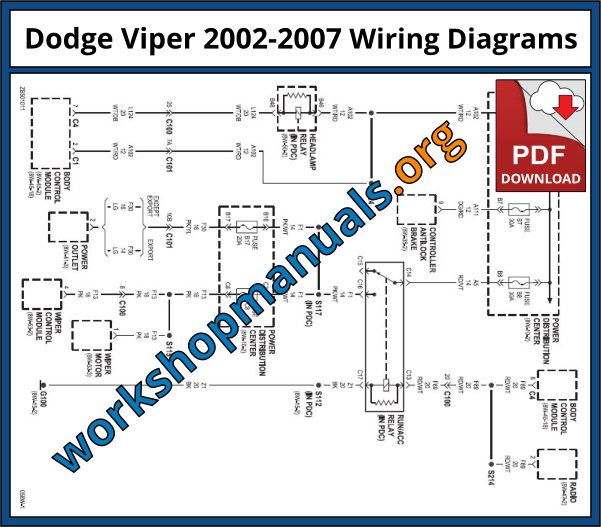 Dodge Viper Workshop Repair Manual 2002-2007 Download PDF