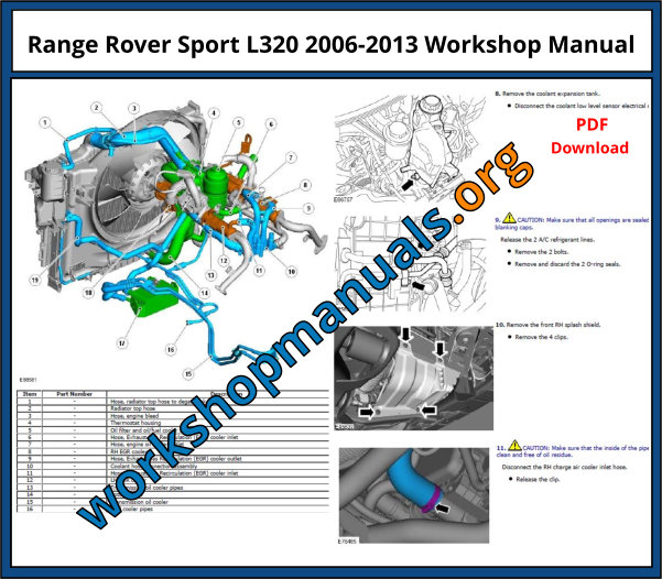 Range Rover Sport L320 2006-2013 Workshop Repair Manual Download PDF