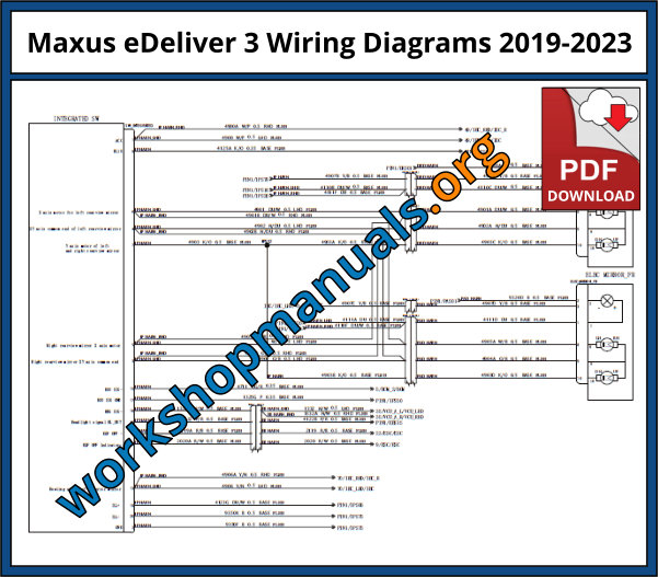 Maxus eDeliver 3 Workshop Repair Manual Download 2019-2023 PDF